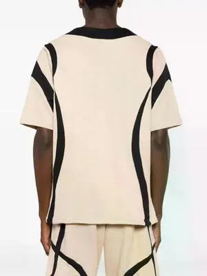 AMIR SLAMA Panelled Cotton T-shirt