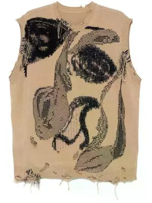 JNBY Oversized Sweater Vest - Brown