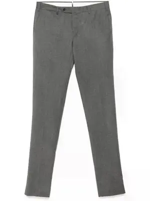 PT TORINO Tapered Virgin Wool Trousers - Grey