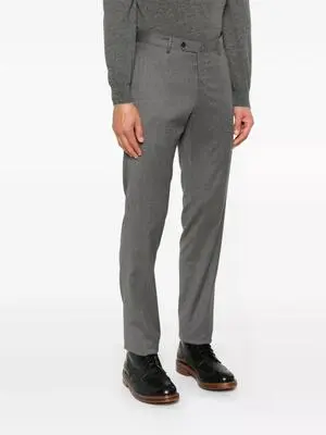 PT TORINO Tapered Virgin Wool Trousers - Grey