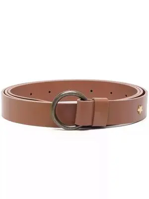 Lorena Antoniazzi Star-embellished Leather Belt - Brown