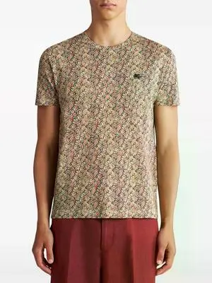 Etro Palm Tree-print Cotton T-shirt - Orange
