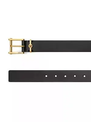 Versace Column Buckle Leather Belt