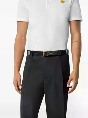 Versace Column Buckle Leather Belt