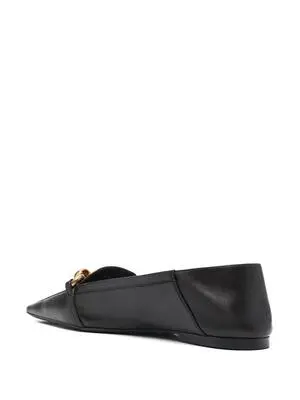 Saint Laurent Chain-link Loafers - Brown