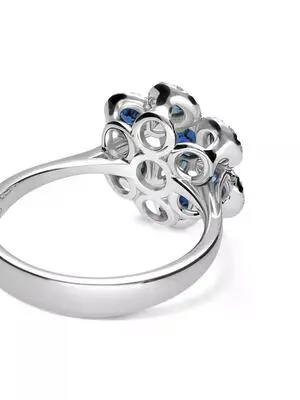 LEO PIZZO 18kt White Gold Sapphire And Diamond Ring