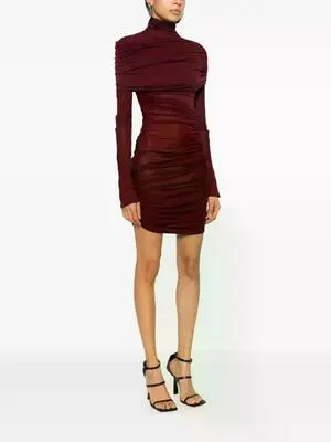 MUGLER Ruched Midi Dress