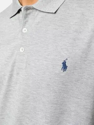 Polo Ralph Lauren Heather Stretch Cotton Logo Polo T-shirt - Grey