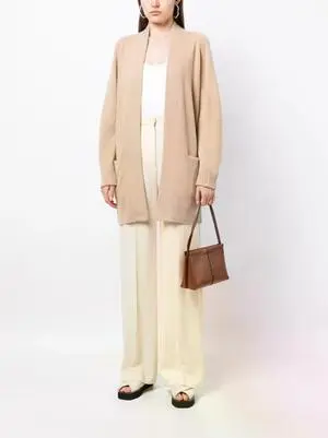 Vince Open-front Cashmere Cardigan Coat - Neutrals