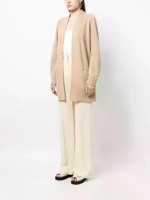 Vince Open-front Cashmere Cardigan Coat - Neutrals