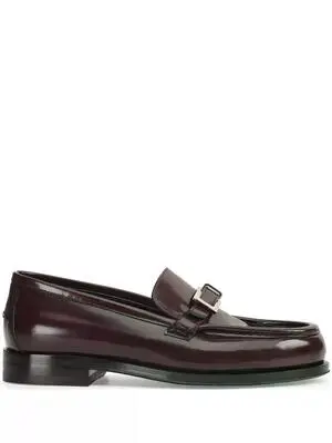 SERGIO ROSSI Sr Nora Leather Loafers