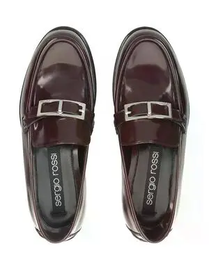 SERGIO ROSSI Sr Nora Leather Loafers