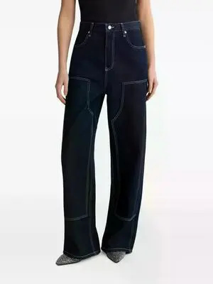 Liu Jo Distressed Wide-leg Jeans