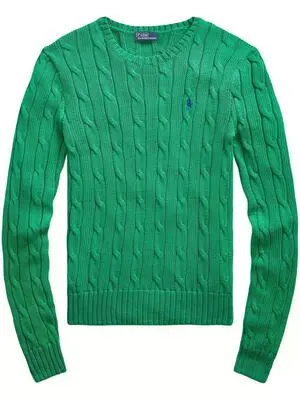 Polo Ralph Lauren Cable-knit Cotton Sweatshirt - Green