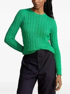 Polo Ralph Lauren Cable-knit Cotton Sweatshirt - Green