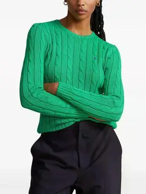 Polo Ralph Lauren Cable-knit Cotton Sweatshirt - Green
