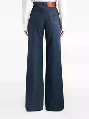 Etro Logo-embossed High-rise Flared Jeans