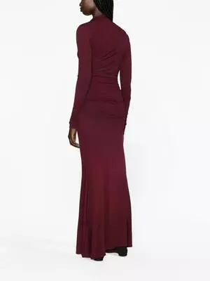 Tove Africa Gathered Maxi Dress - Red