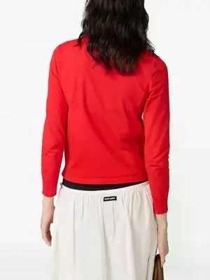 Miu Miu Fine-knit Jumper - Red