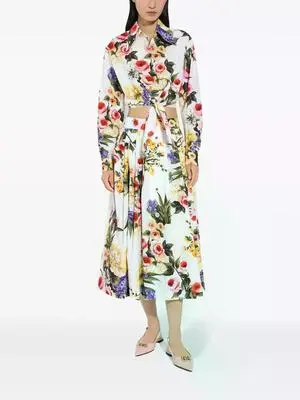 Dolce & Gabbana Floral-print Midi Skirt