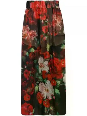 Dolce & Gabbana Floral-print Midi Skirt