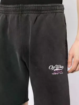 Off-White Wave Off Cotton Track Shorts