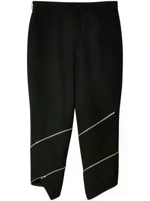Comme Des Garçons Zip Wool Cropped Trousers