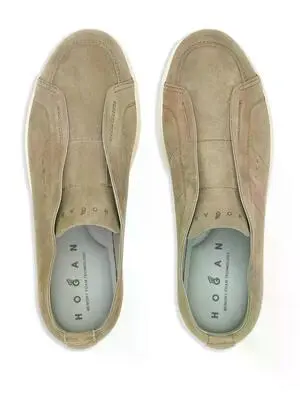 Hogan Logo Slip-on Sneakers - Neutrals