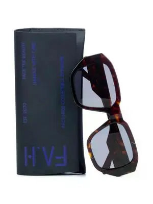 FACE.HIDE Broken Cosmo Sunglasses - Brown