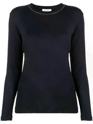 Fabiana Filippi Contrast-trimmed Crew Neck Sweater