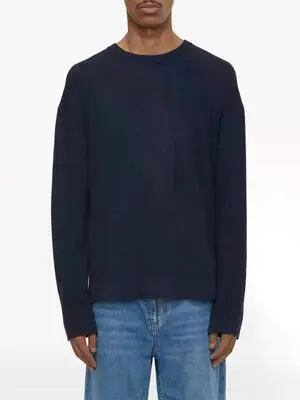 Closed Crew-neck Fine-knit Jumper