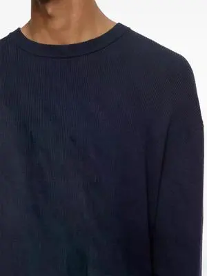 Closed Crew-neck Fine-knit Jumper
