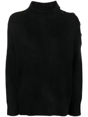YVES SALOMON Button-detail Knitted Jumper