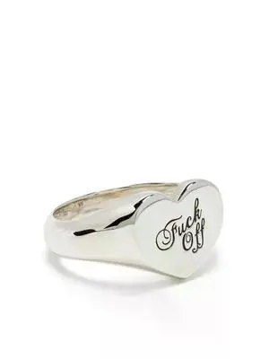 STOLEN GIRLFRIENDS CLUB Warm Welcome Heart-shaped Ring - Silver