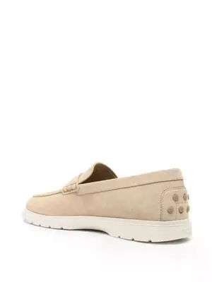 TOD'S Suede Loafers With Studded Sole