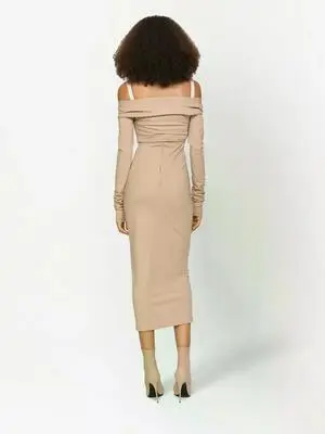 Dolce & Gabbana Number Patch Off-shoulder Dress