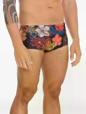 AMIR SLAMA Floral-print Swim Briefs