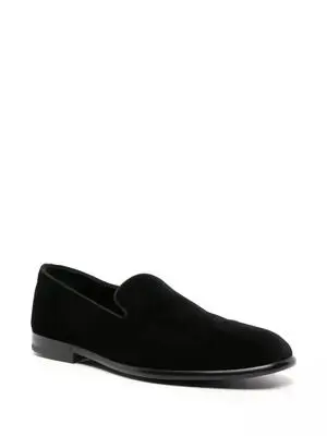 Dolce & Gabbana Velvet Loafers - Black