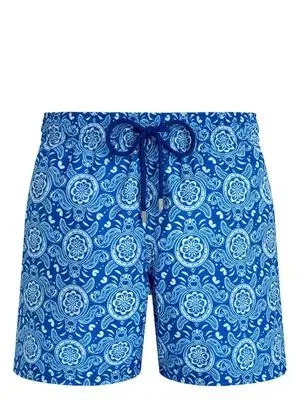 Vilebrequin Tribal Turtles Swim Shorts - Blue