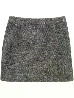 TWINSET High-waisted Bouclé Mini Skirt