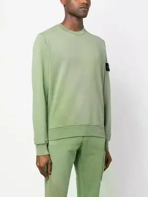 Stone Island Logo-patch Sweatshirt - Green