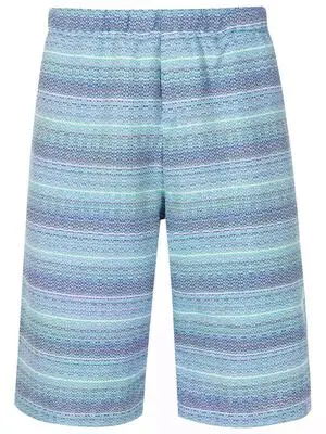 AMIR SLAMA Striped Cotton Shorts