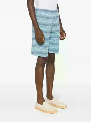 AMIR SLAMA Striped Cotton Shorts