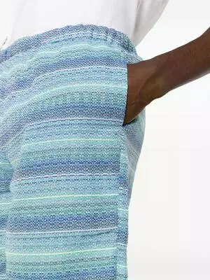 AMIR SLAMA Striped Cotton Shorts