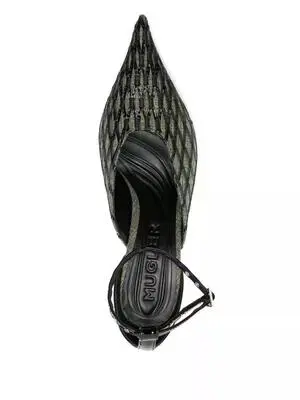 MUGLER 100mm Diamond-pattern Mules