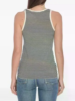 Saint Laurent Cassandre Striped Tank Top