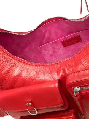 Blumarine Grained Calf Leather Hobo Bag