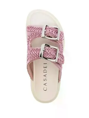 Casadei Birky Ale Flatform Slides - Pink