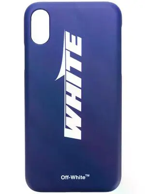 Off-White Logo Iphone X Case - Blue