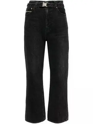 Sacai Straight-leg Cropped Jeans